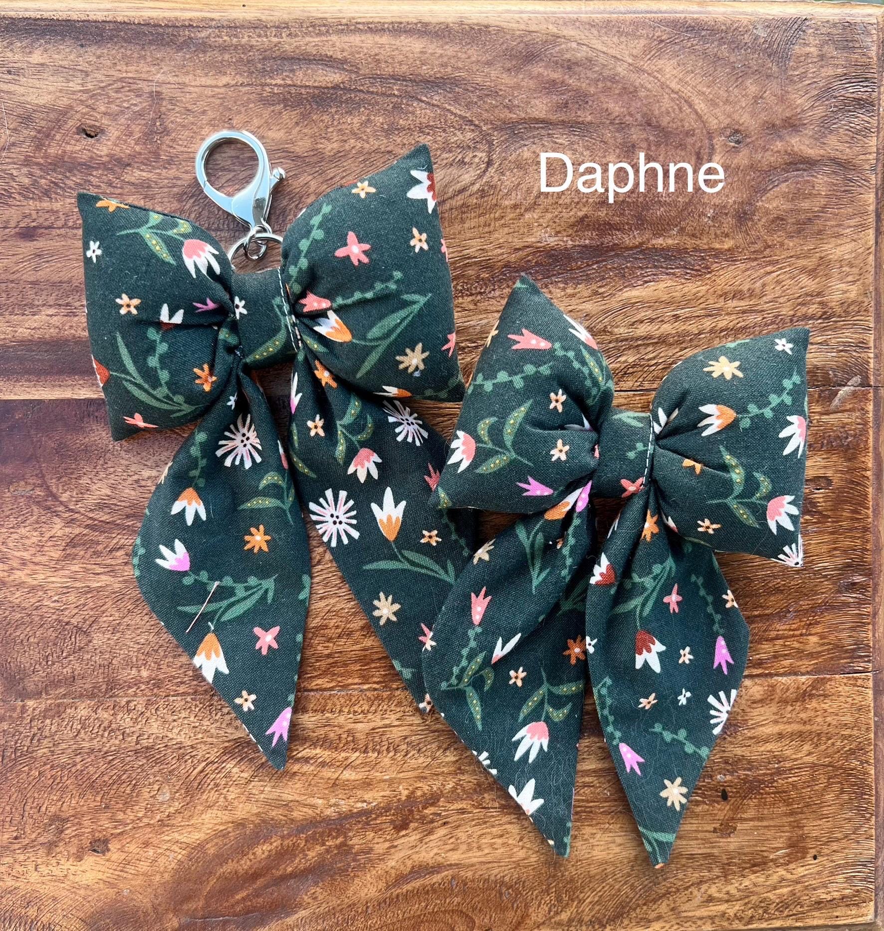 Mommy and Me Hand Sewed Puff Hair Bow and Bag Keychain Set! - Etsy