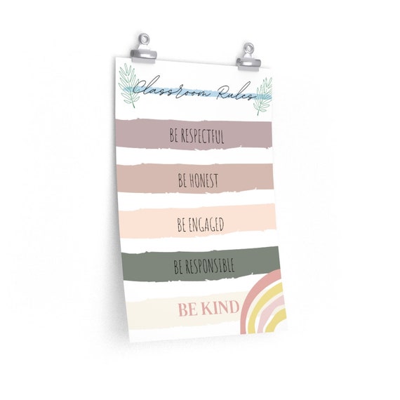 Teacher Classroom Expectation Poster Education School - Etsy