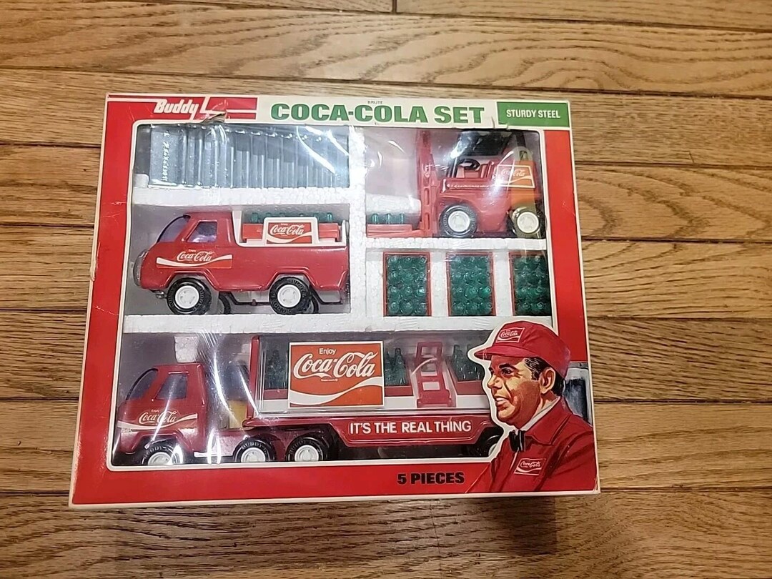 1976 Buddy L Coca Cola Set in Original Box ~ MIB Old Store Stick Estate ...