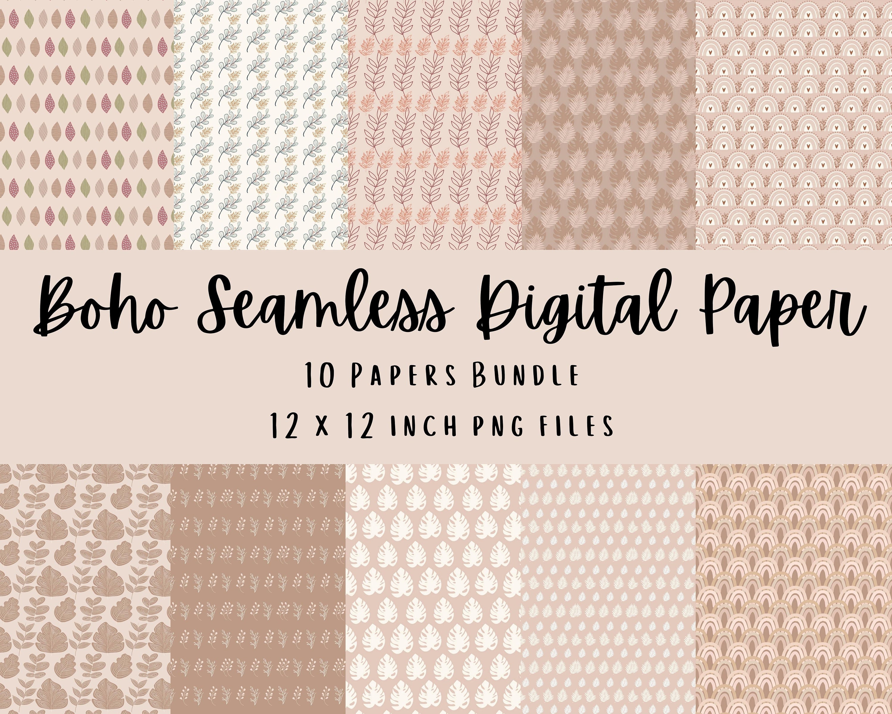Boho Abstract Digital Paper Beige 10 Pack Bundle Neutral - Etsy