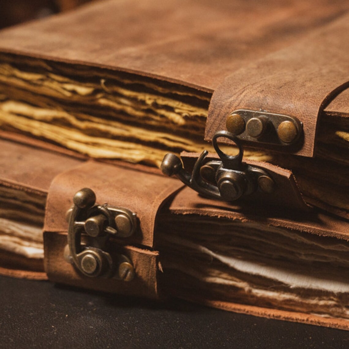 Vintage Handmade Old Notebook Mystery Handbook Personalized Burlap ...