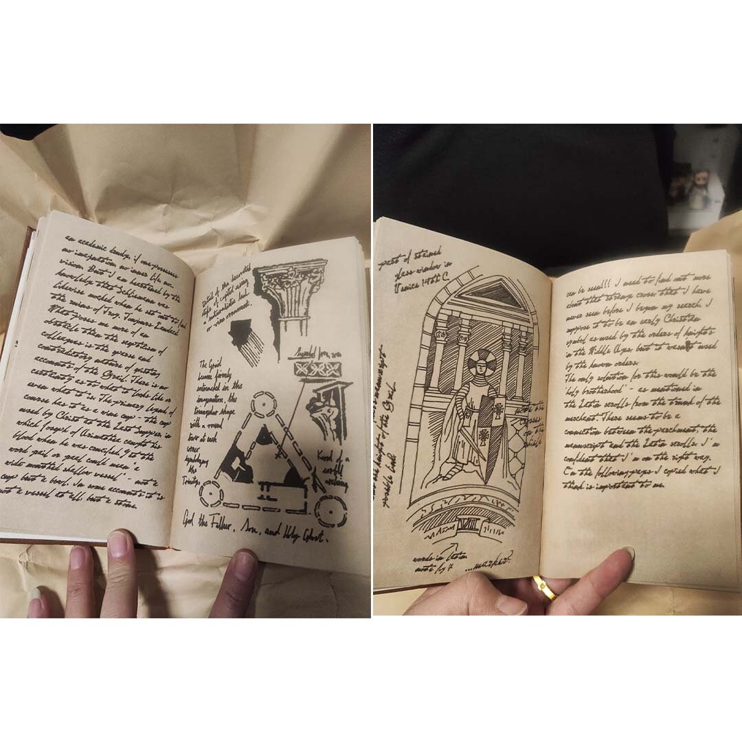Movie Prop Inserts Decor Indiana Jones Grail Diary,the Grail Diary ...