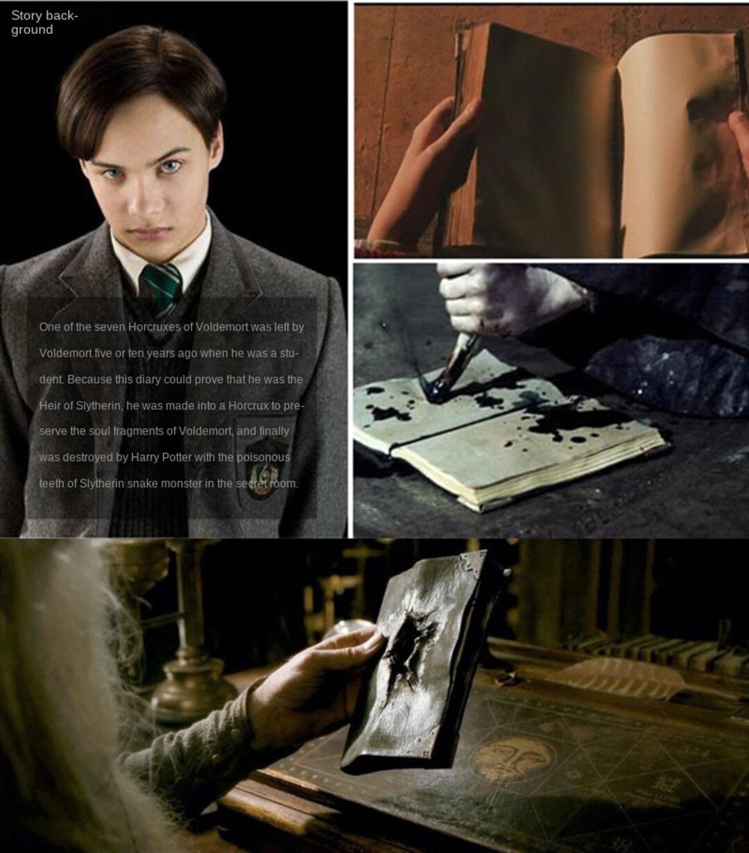 Tom Riddle Diary Noble Collection Harry Potter Around Tom Riddle Diary ...