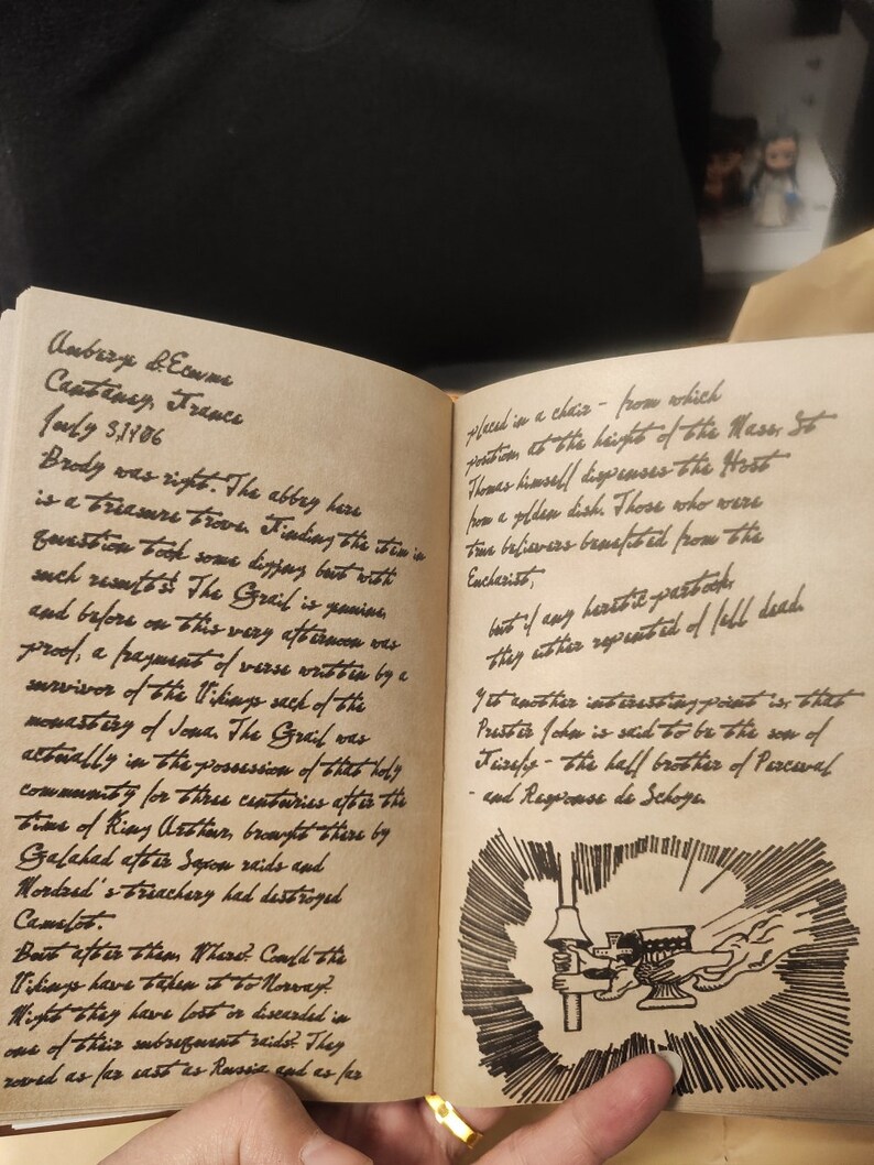 Movie Prop Inserts Decor Indiana Jones Grail Diary,the Grail Diary ...