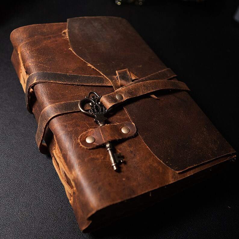 Vintage Handmade Old Notebook Mystery Handbook Personalized Burlap ...