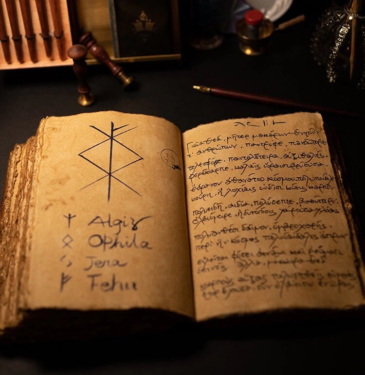 Vintage Handmade Old Notebook Mystery Handbook Personalized Burlap ...