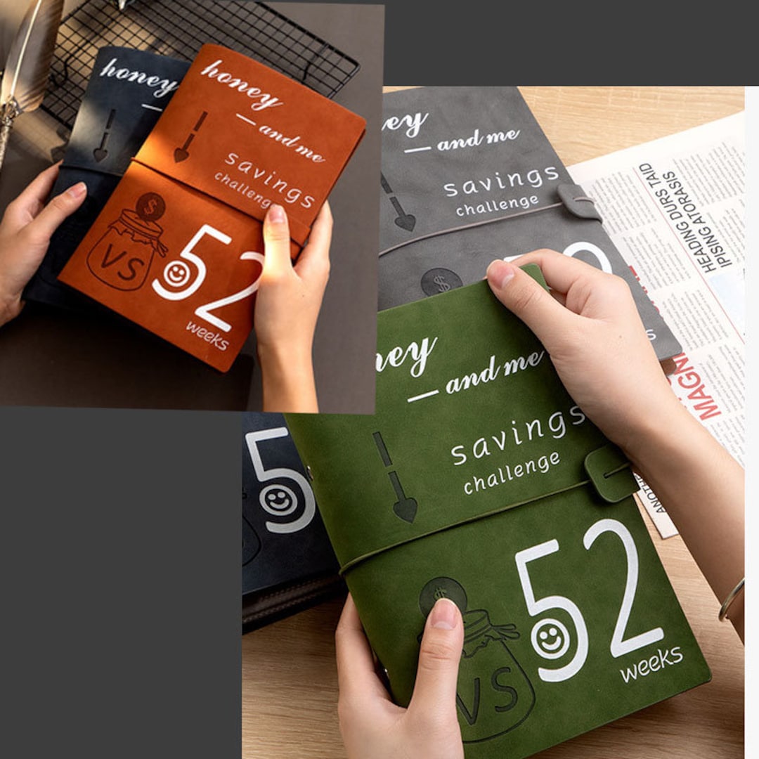 Savings Books Challenge Savings Books Cash Savings Loose-leaf - Etsy