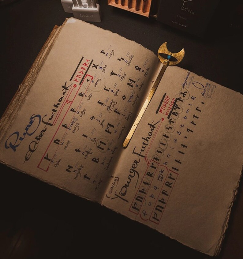 Vintage Handmade Old Notebook Mystery Handbook Personalized Burlap ...