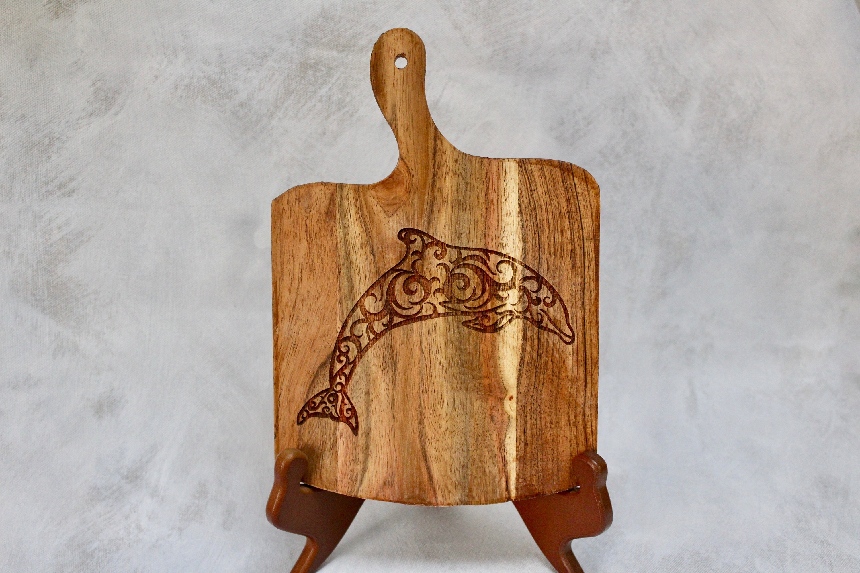 Dolphin Bread/cheese Charcuterie Board Mandala Design - Etsy