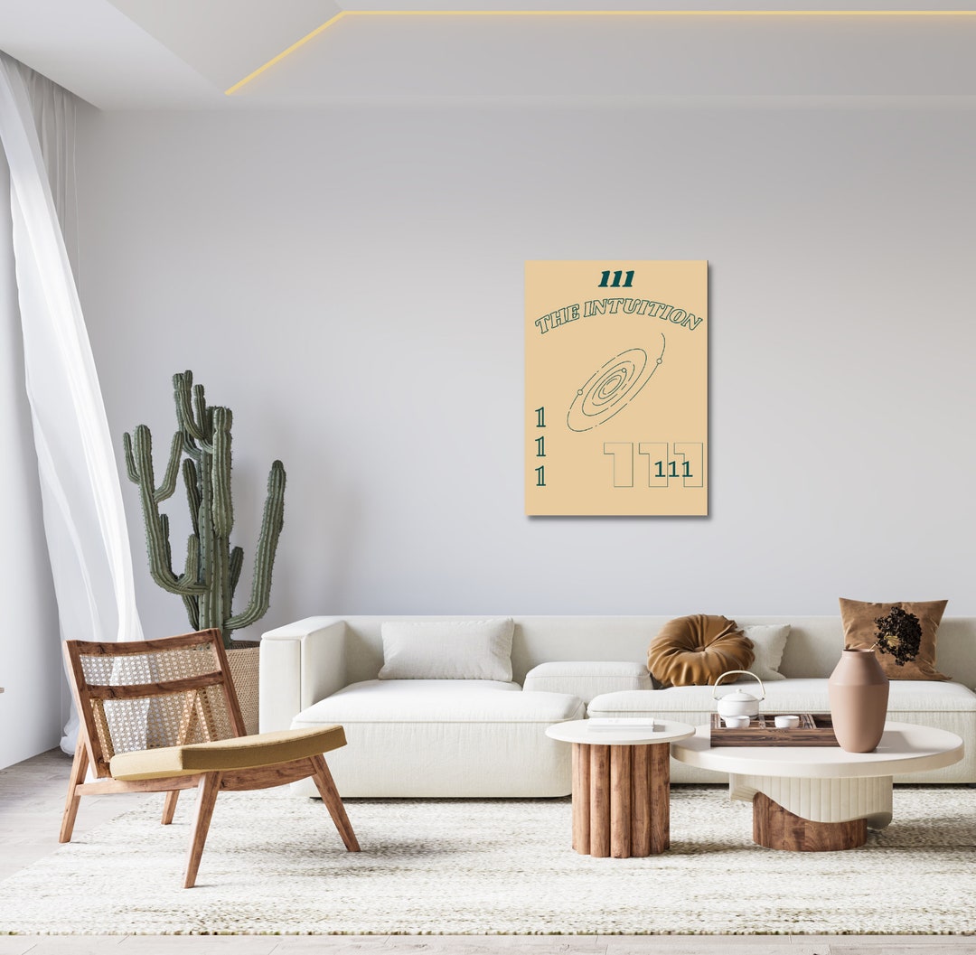 Angel Number 111 Poster Art Print, 111 Alignment Angel Number Poster ...