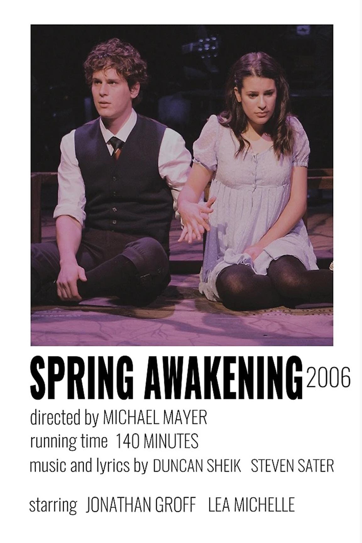 Spring Awakening Music Poster – Minimalist Movie Poster, Home ...