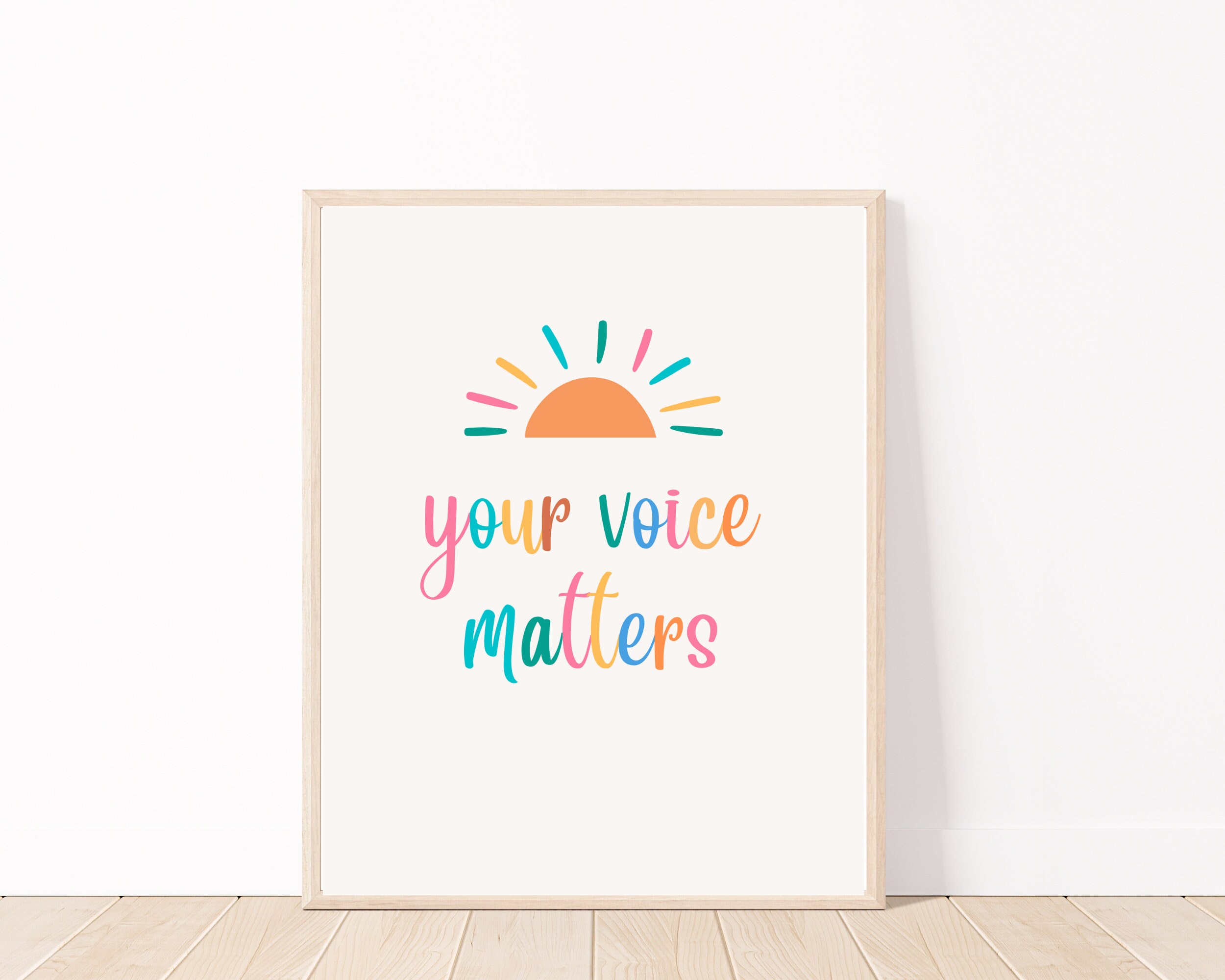 SLP Your Voice Matters Digital Download, Speech Therapy Room Decor ...