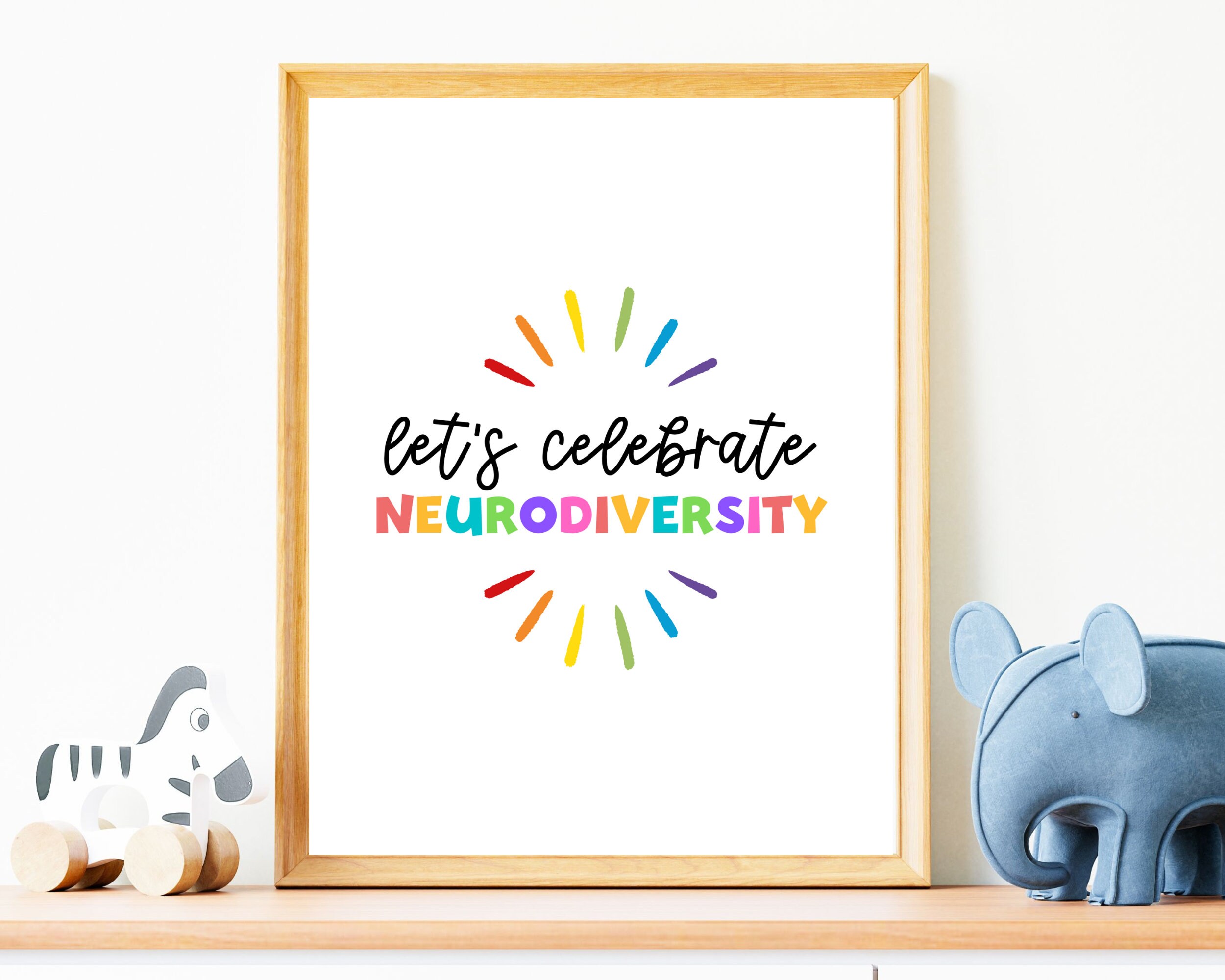 Celebrate Neurodiversity Poster, Speech Therapy Poster, We All Think ...