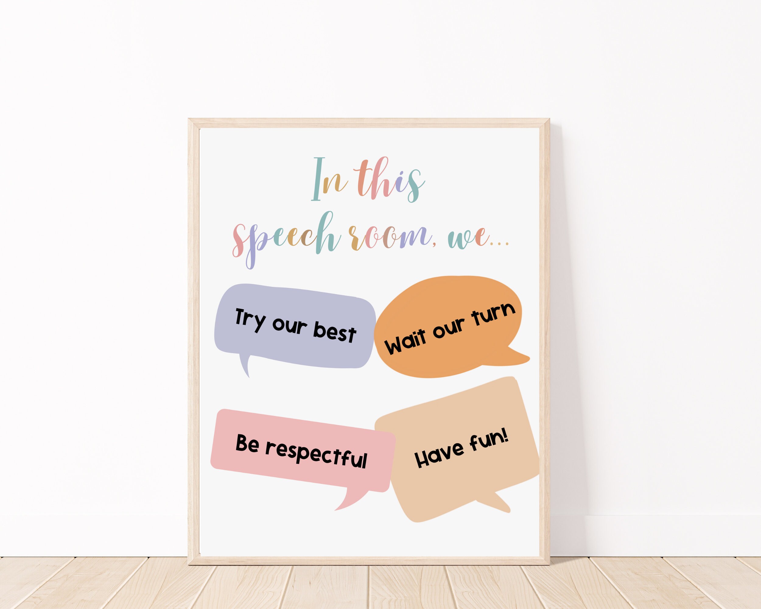 Speech Room Sign Digital Download, Speech Therapy Room Decor, Speech ...