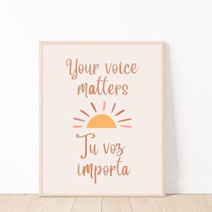 Welcome to Speech Therapy Sign Decor, Your Voice Matters Poster ...