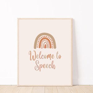 Welcome to Speech Therapy Sign Decor, Your Voice Matters Poster ...