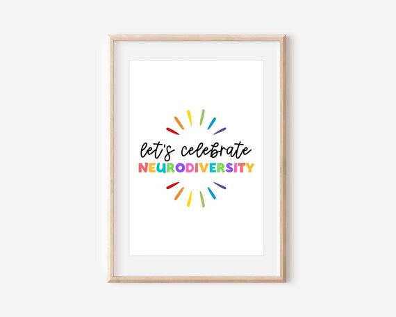 Celebrate Neurodiversity Poster Speech Therapy Poster We All - Etsy