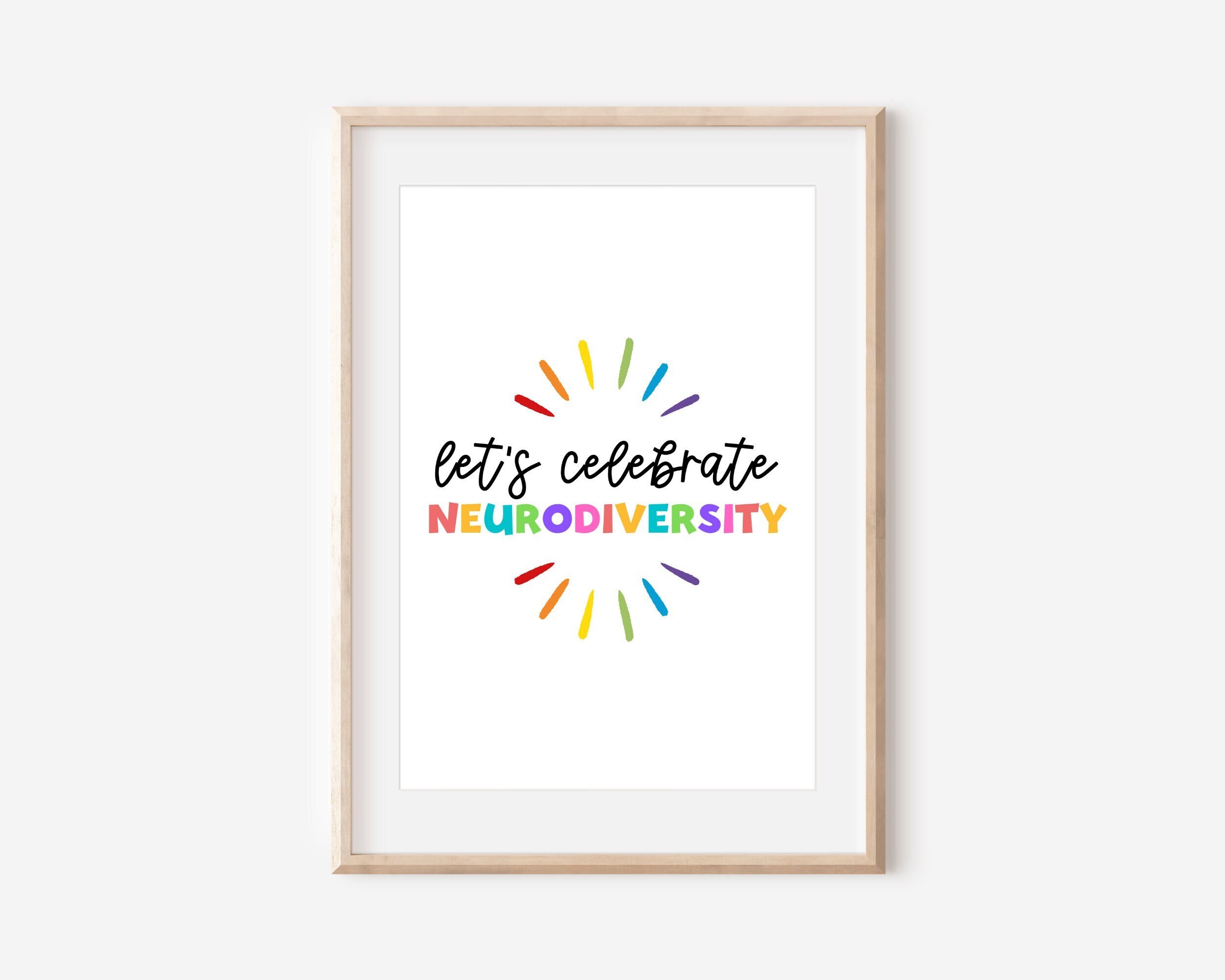 Celebrate Neurodiversity Poster Speech Therapy Poster We All - Etsy