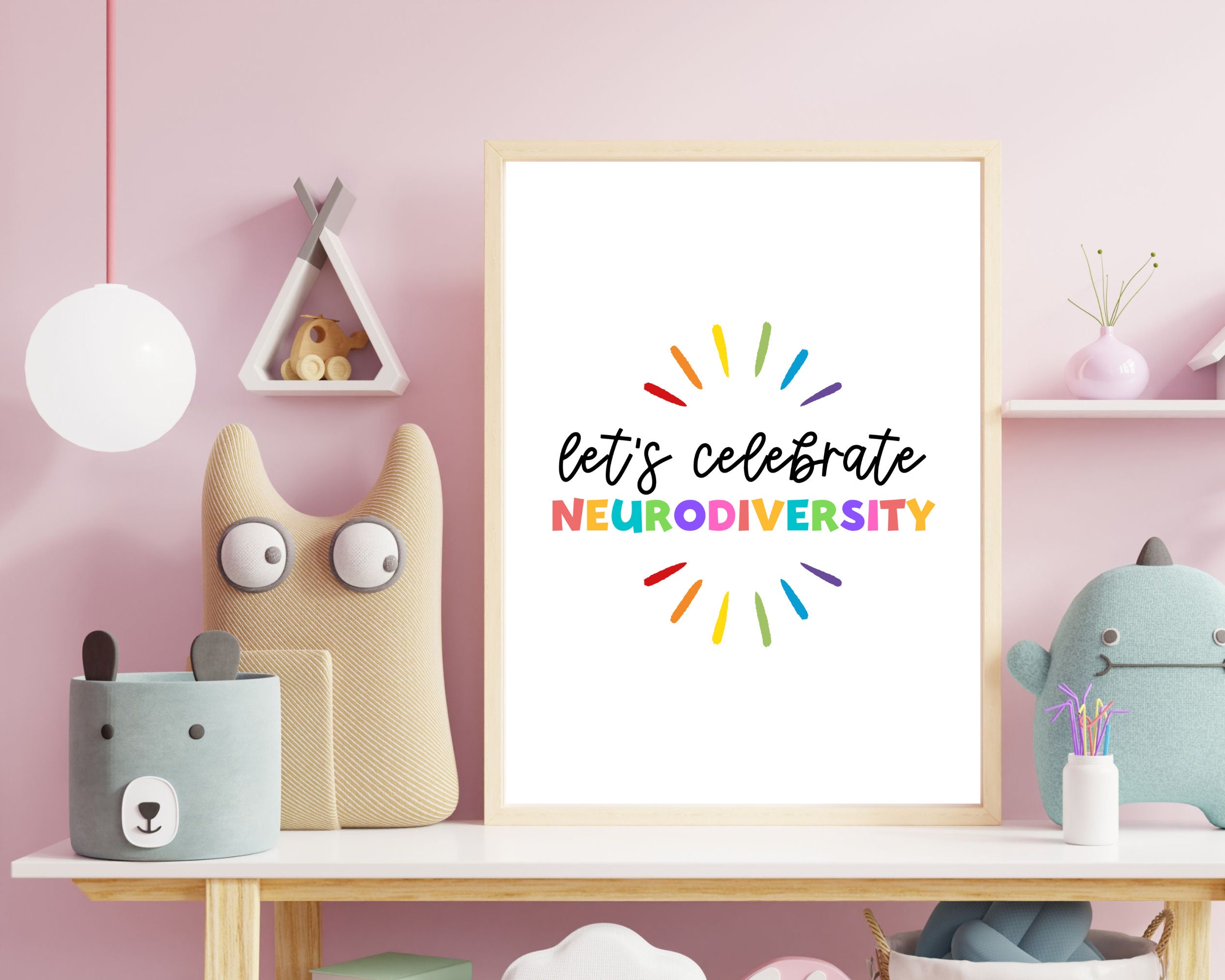 Celebrate Neurodiversity Poster, Speech Therapy Poster, We All Think ...