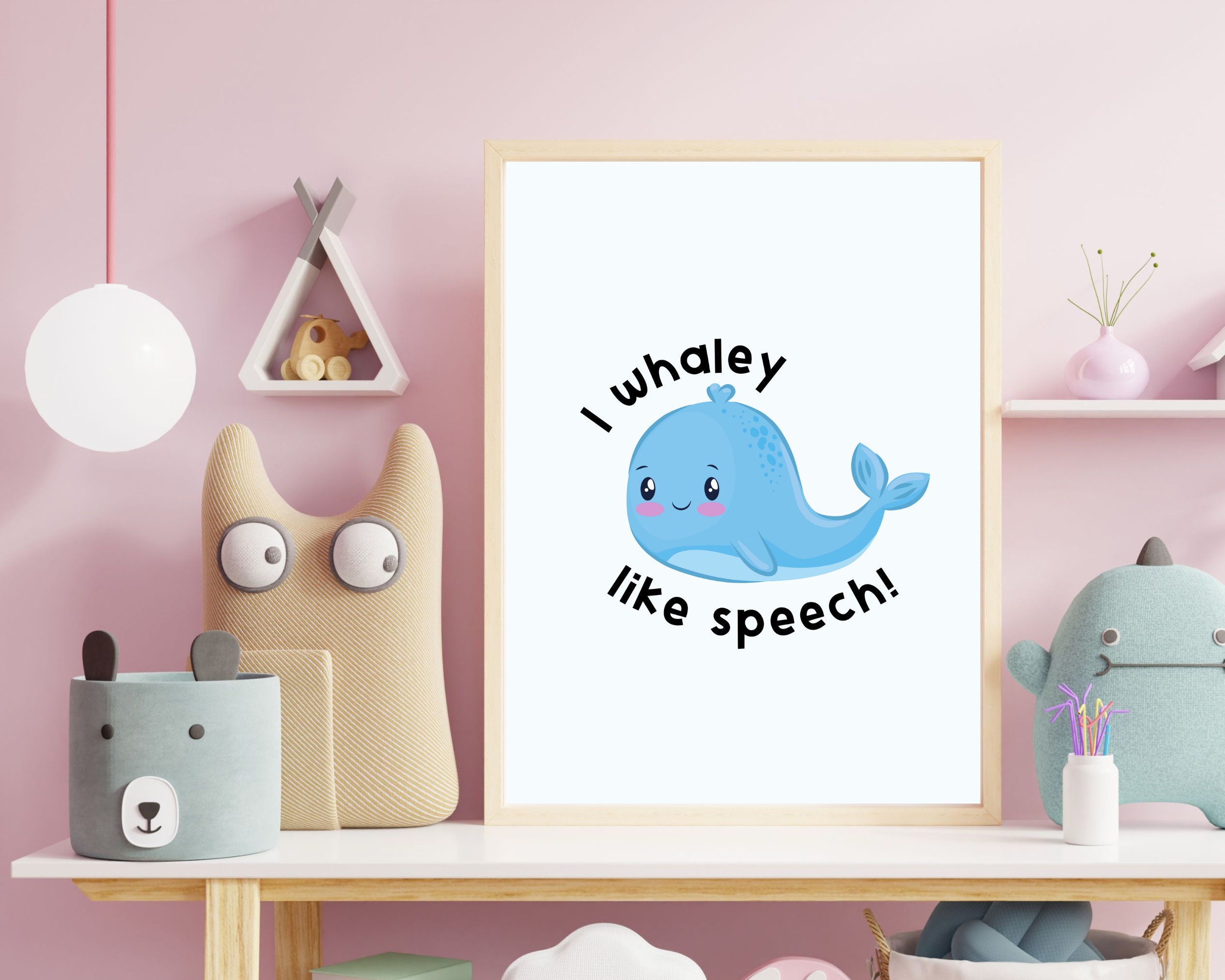 Speech Therapy Room Decor Print, Speech Therapy Puns, Speech Room Wall ...