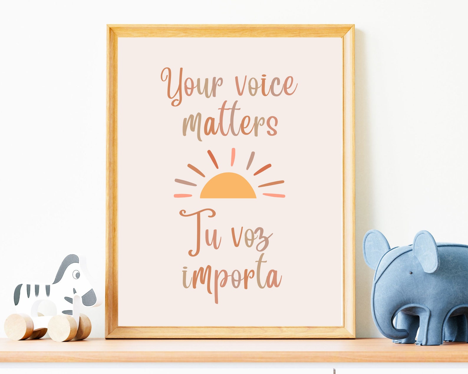 SLP Your Voice Matters Poster, Bilingual Speech Therapy Print, Speech ...