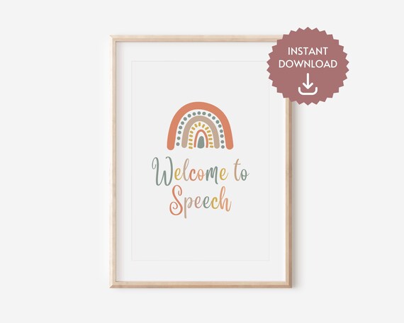 Welcome to Speech Print Digital Download Speech Therapy - Etsy