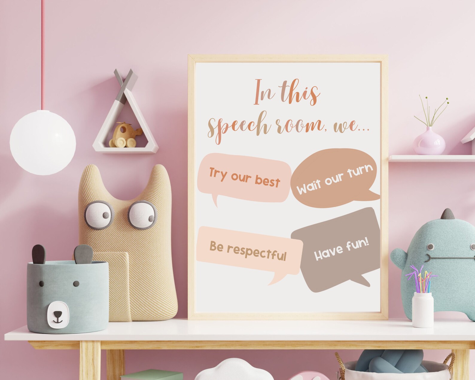 Speech Room Rules Poster Digital Download, Speech Therapy Poster, SLP ...