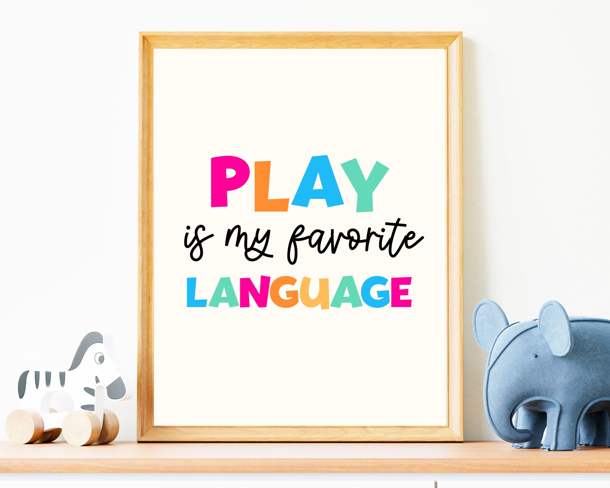 Speech Therapy Poster Digital Download, Play is My Favorite Language ...