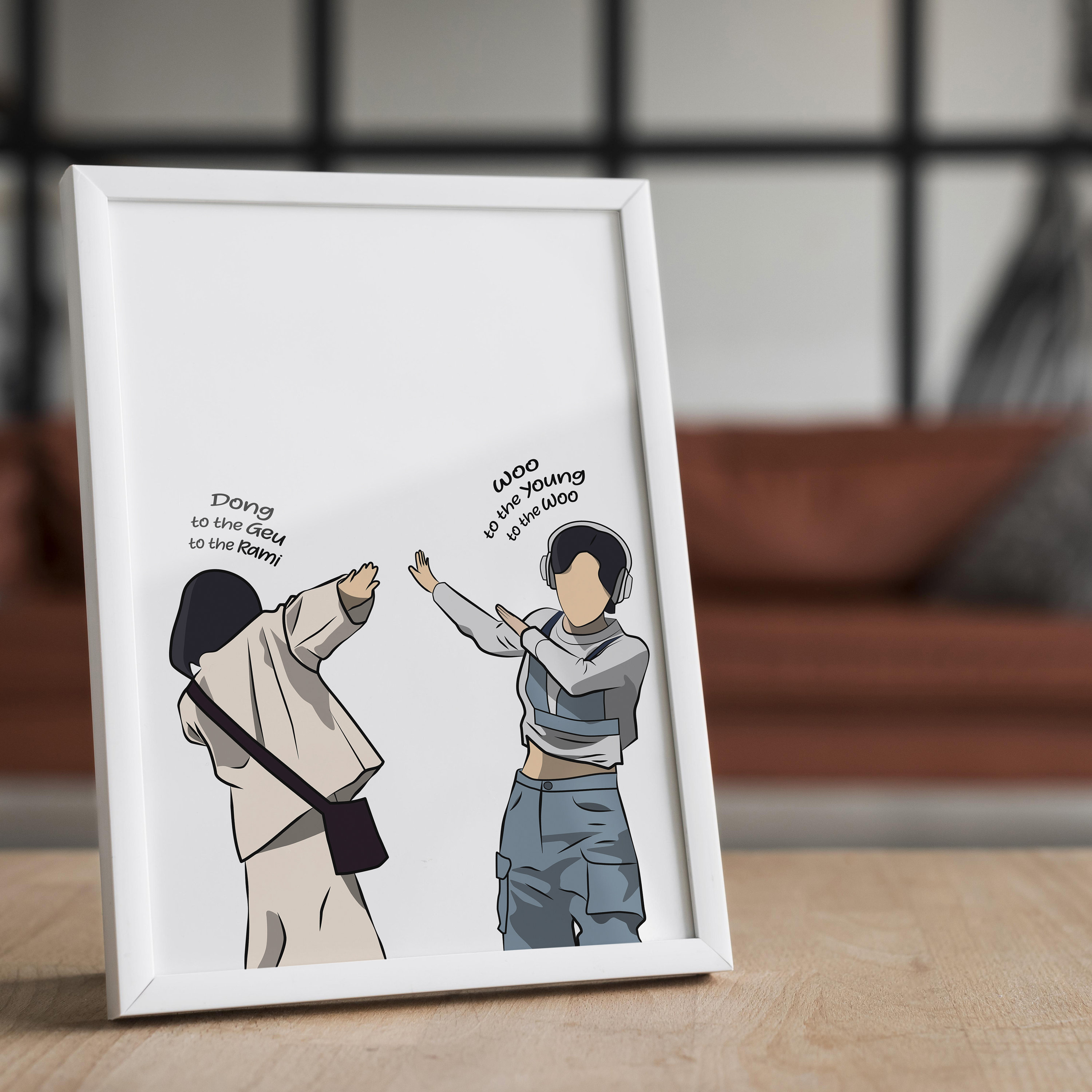 Extraordinary Attorney Woo Best Friends Printable Minimalist Portrait ...