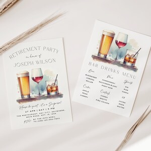 Surprise Men Retirement Gathering Invitation Template - Retiree ...