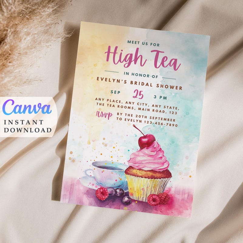 High Tea Invitation - Etsy