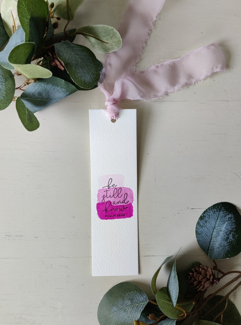Be Still and Know Bible Verse Bookmark, Christian Bookmarks for Women ...