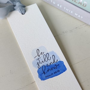 Be Still and Know Bible Verse Bookmark, Christian Bookmarks for Women ...
