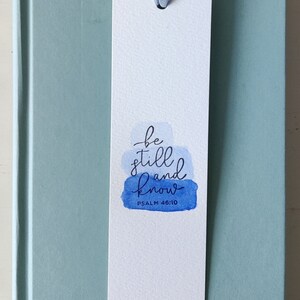 Be Still and Know Bible Verse Bookmark, Christian Bookmarks for Women ...