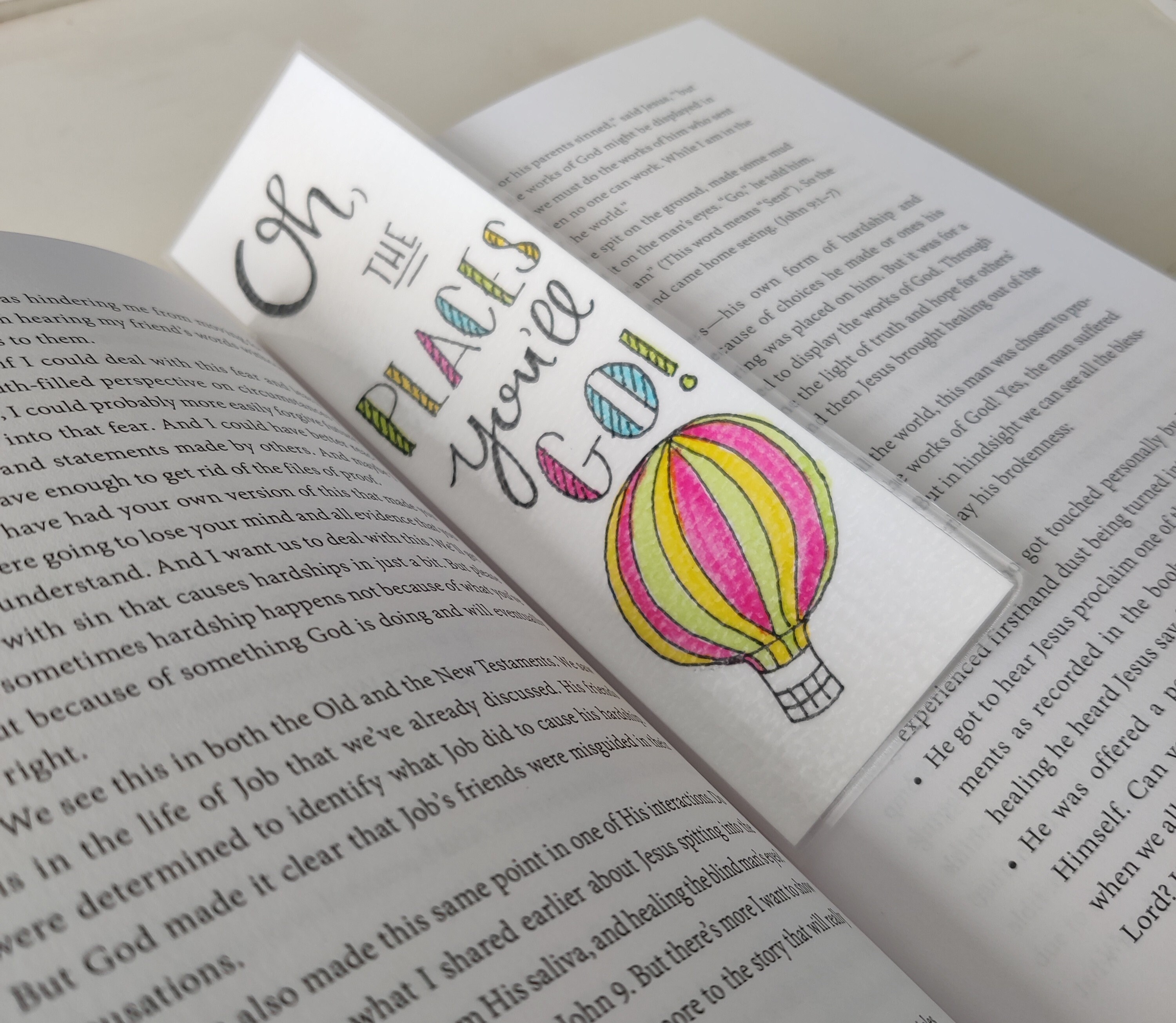 Oh the Places You'll Go Bookmark High School Graduation - Etsy