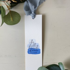 Be Still and Know Bible Verse Bookmark, Christian Bookmarks for Women ...