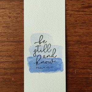 Be Still and Know Bible Verse Bookmark Christian Bookmarks - Etsy