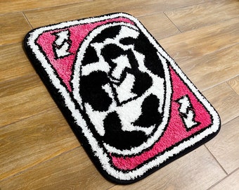 Tufted Uno Card Rug - Etsy