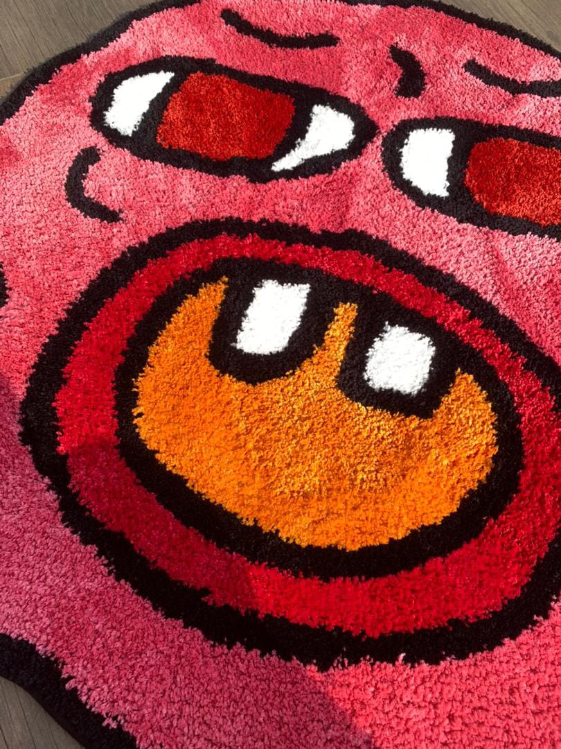 Tufted Cherry Bomb Rug Custom Rug Handmade Tufted Rug - Etsy Australia