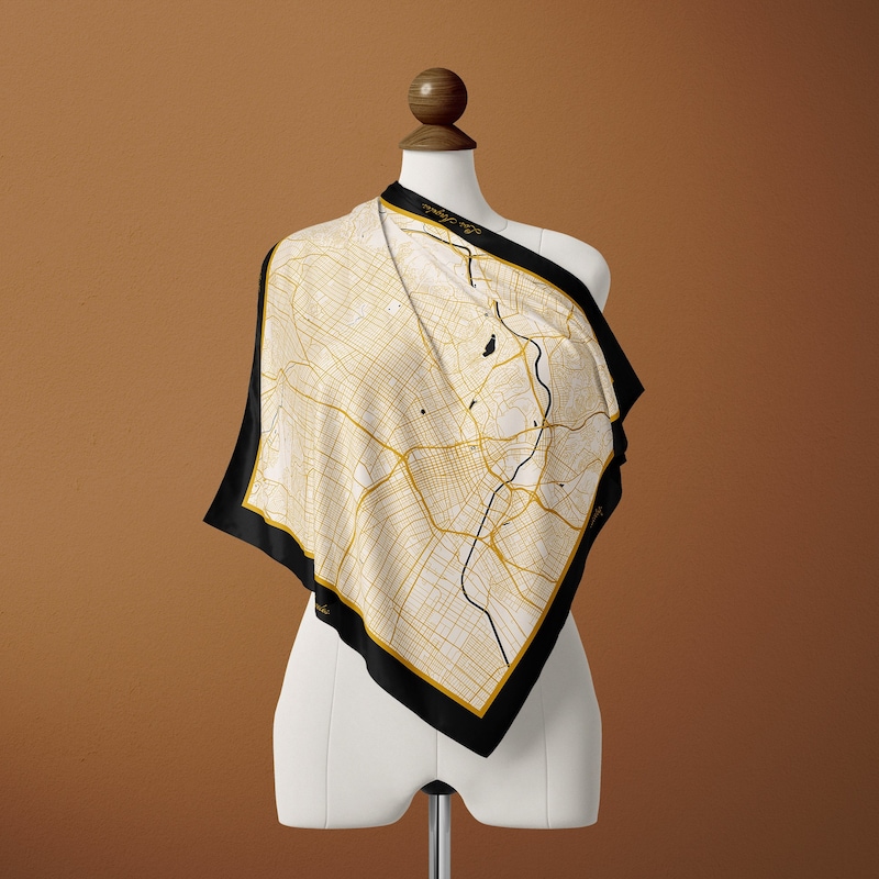 Map Scarf - Etsy