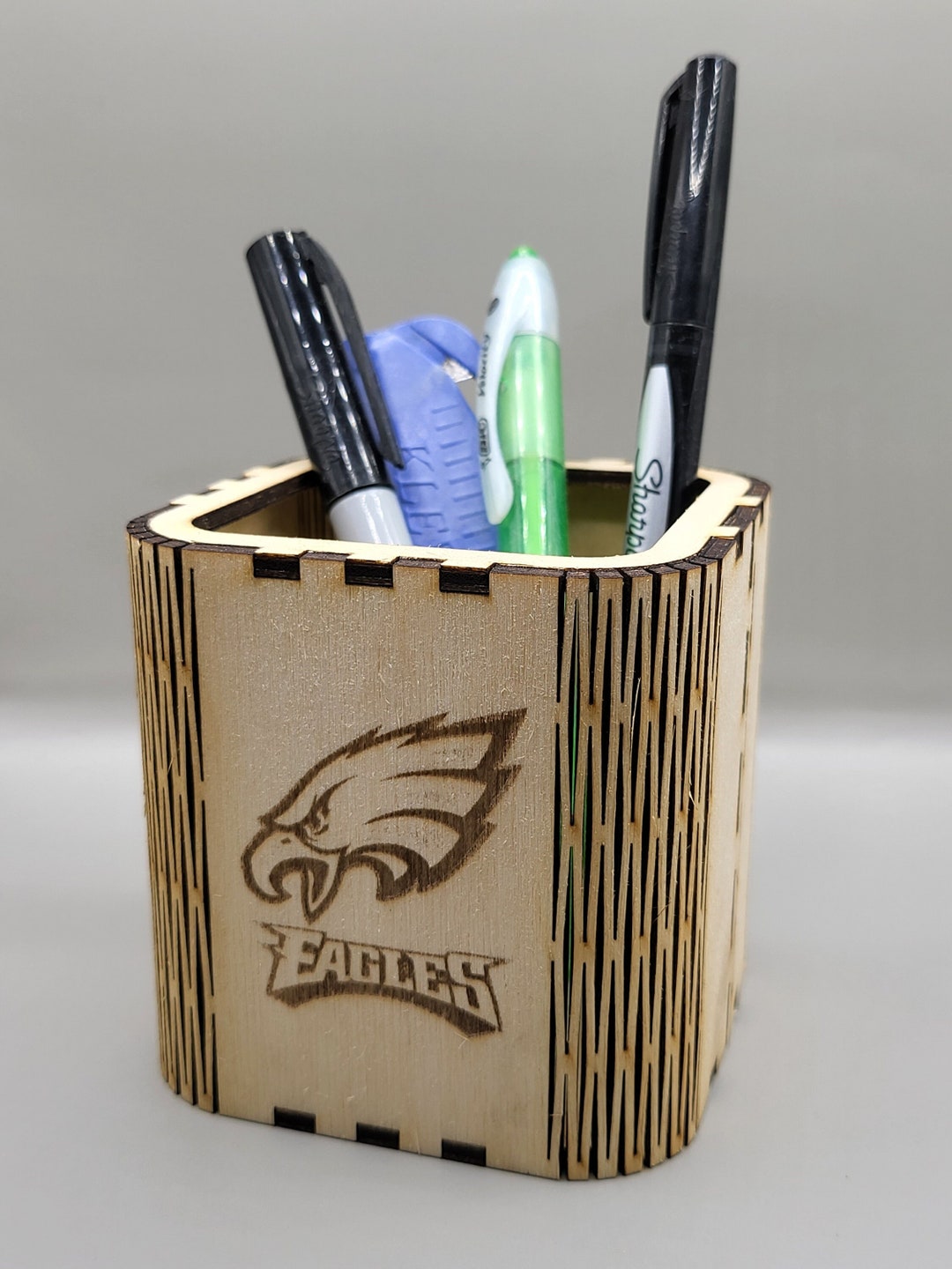 Eagles Laser Cut/engraved Pen Holder - Etsy