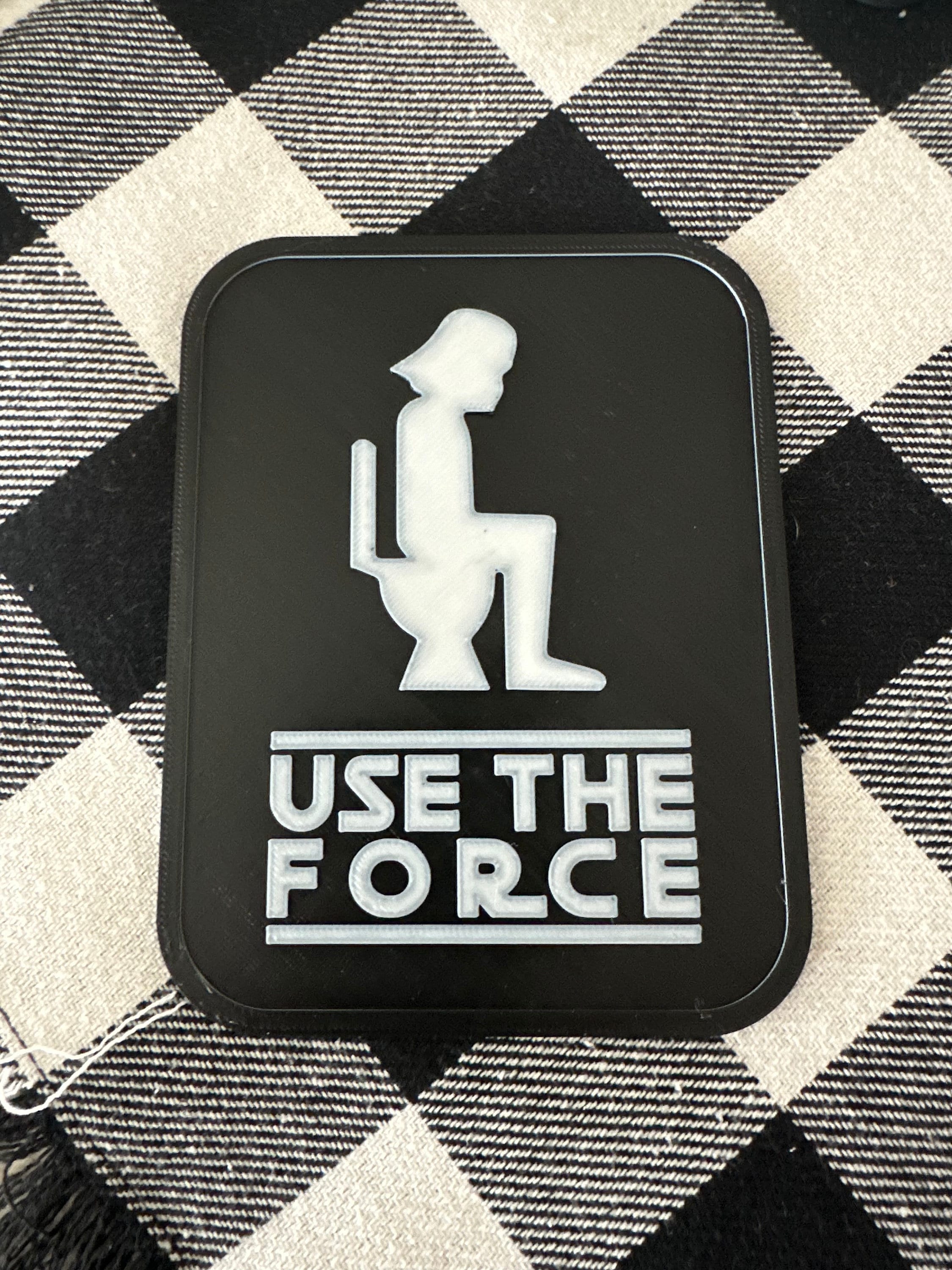 Use the Force Bathroom Sign - Etsy