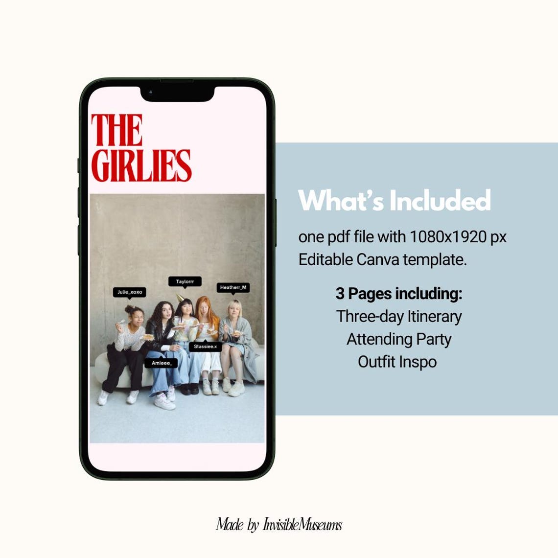 Digital Birthday Weekend Itinerary, Girls Weekend Itinerary, Travel ...