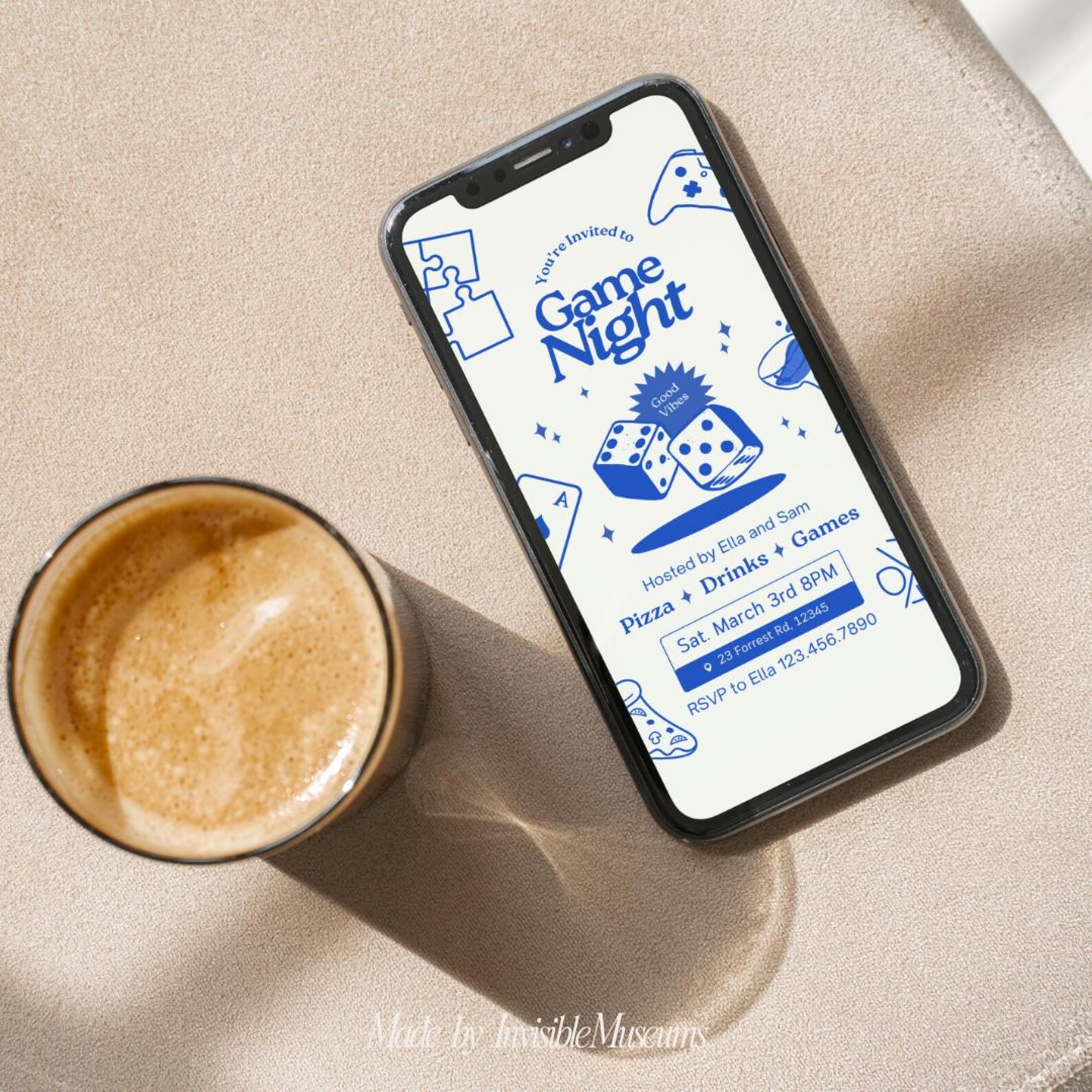 Retro Game Night Invite Template, Digital Game Night Invitation ...