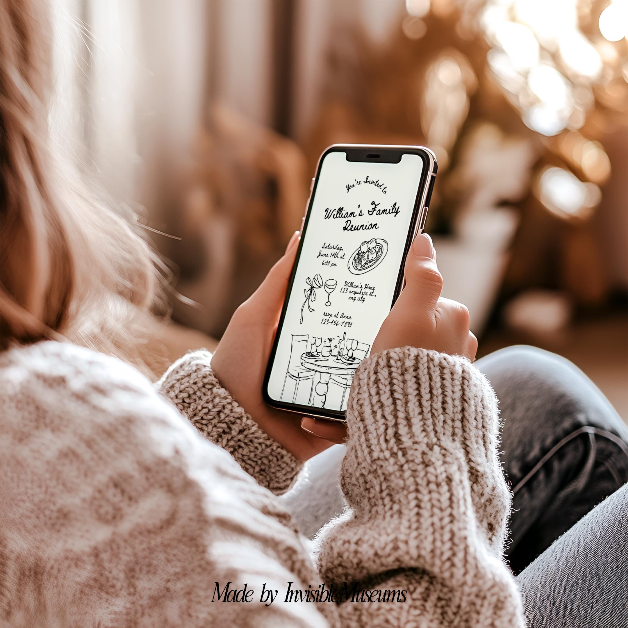 Family Reunion Invitation, Family Dinner Invitation, Family Brunch ...