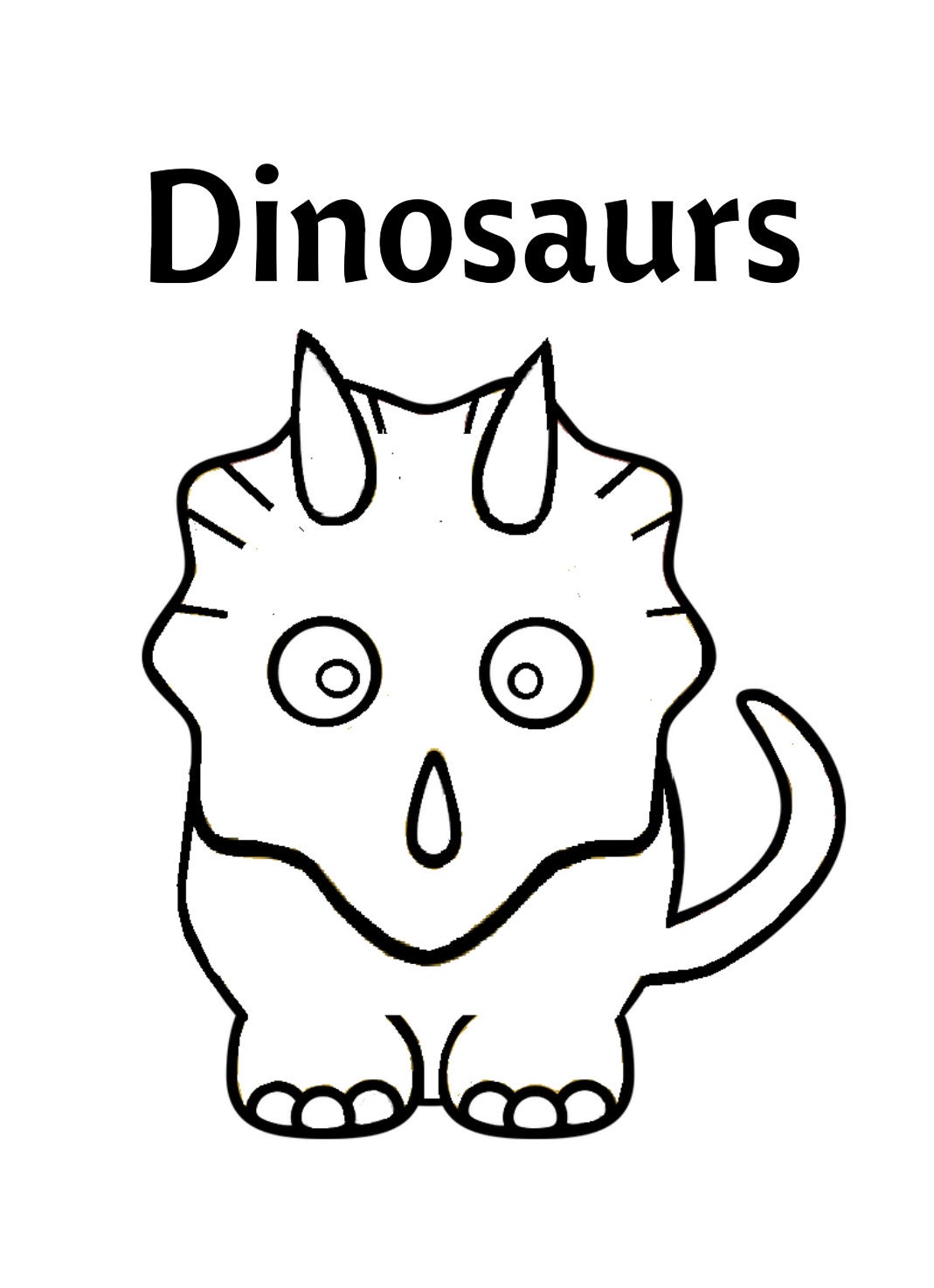 Dinosaur Digital Coloring Book - Etsy