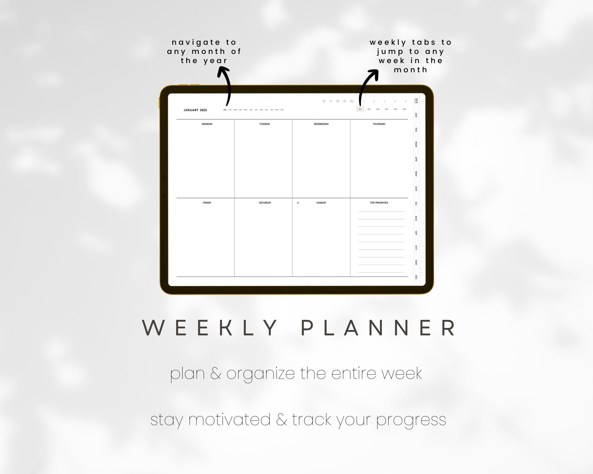 2023-2024 Minimalist Digital Planner Goodnotes Planner iPad Planner ...