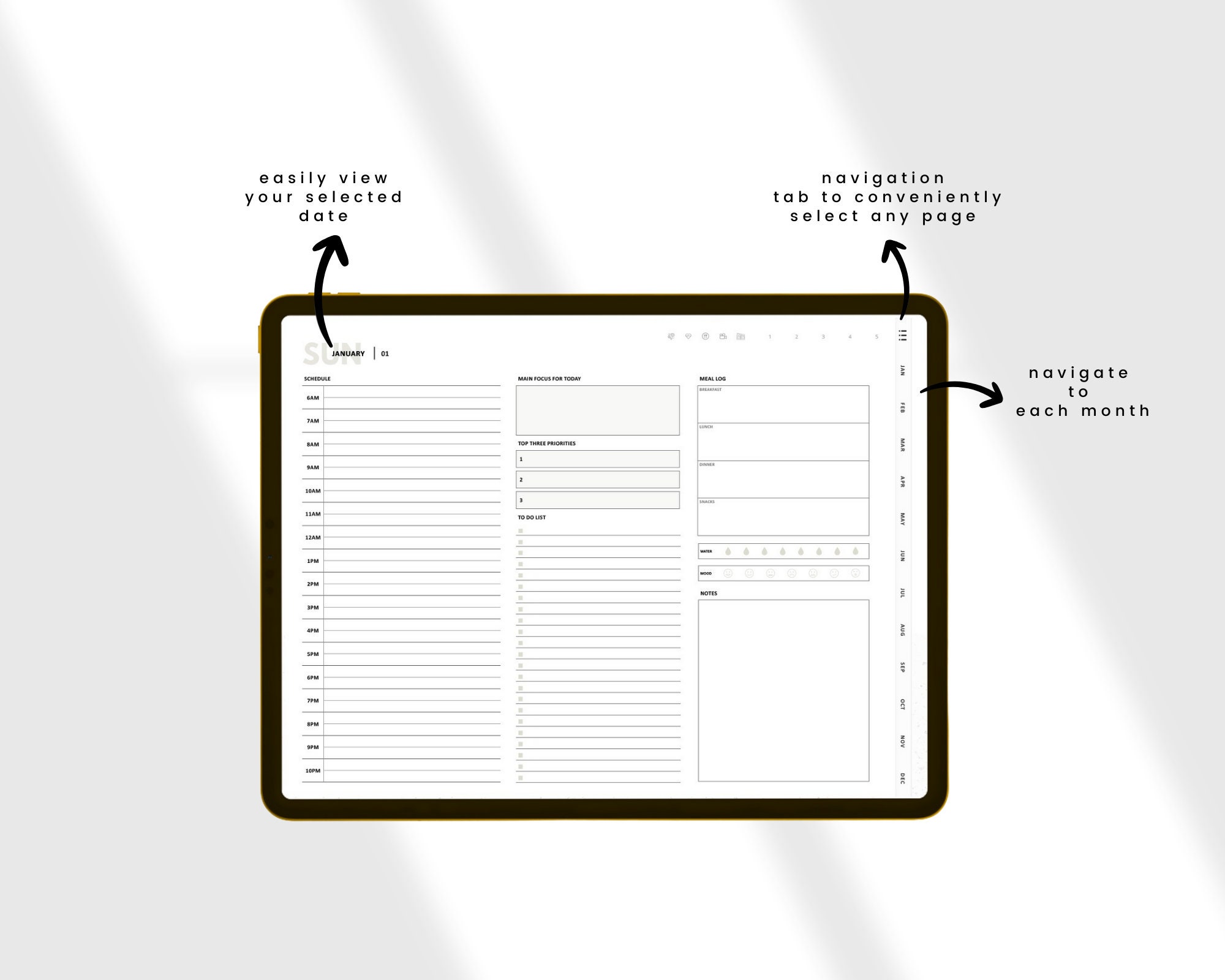 2023-2024 Minimalist Digital Planner Goodnotes Planner iPad Planner ...
