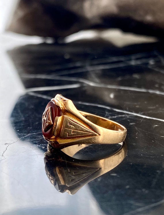 Vintage Class Ring Antique Class Ring Class Ring 1 Gem