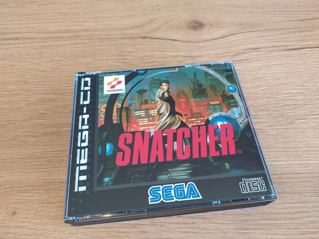 SNATCHER Pal Sega Mega CD Repro Mega-cd Pal Replacement Case and Disc ...